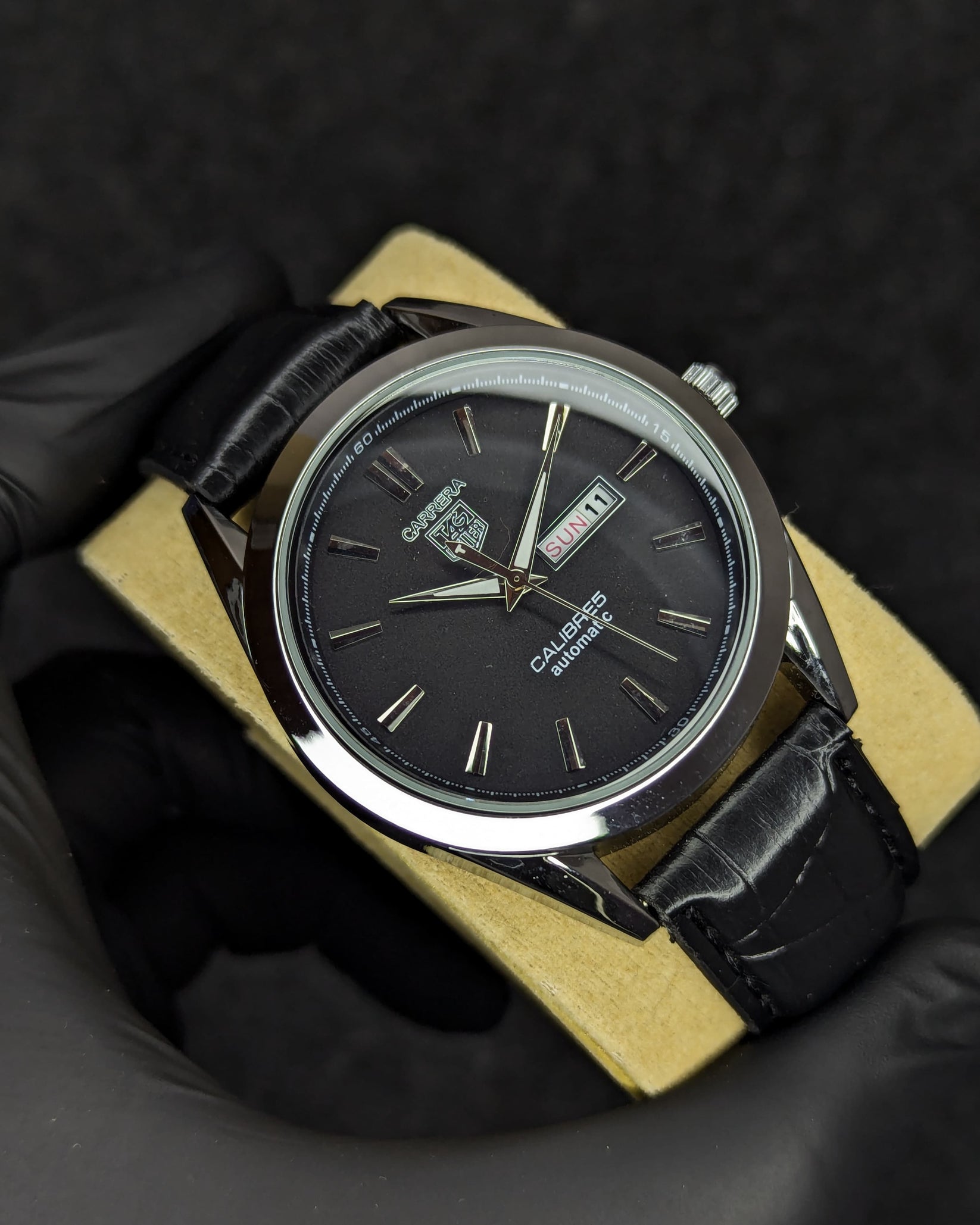 Tag Heuer Calibre5 Leather Strap Watch – JACK WATCHES